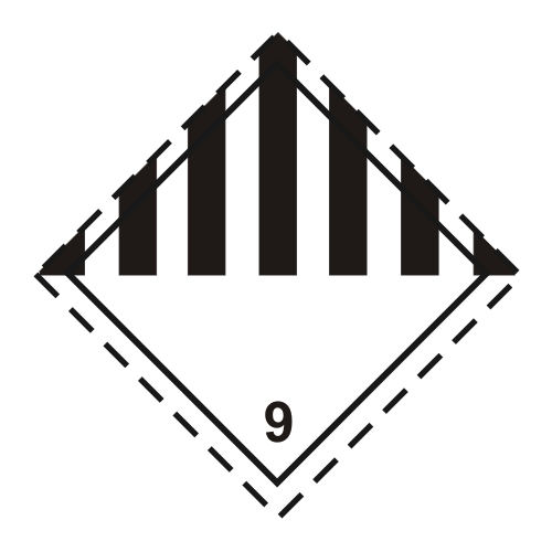 Transportaufkleber Gefahrengut GHS 9 100x100, günstig